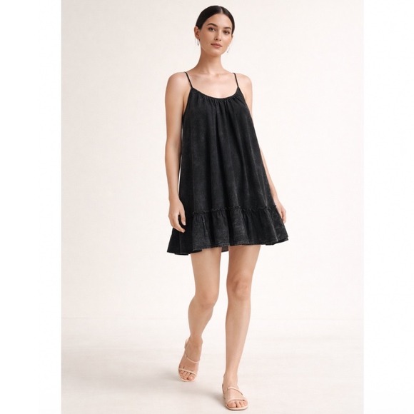 LACAUSA | Dresses | New Lacausa X Revolve Reina Small Mini Dress Black ...